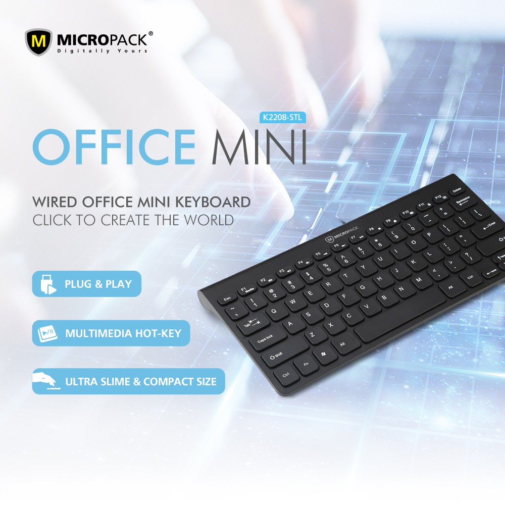 Micropack K2208 USB Mini Keyboard - Aldiras